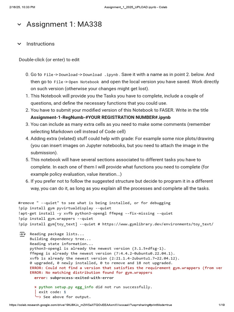 Assignment 1 2025 UPLOAD - Ipynb - Colab | PDF | Function (Mathematics) | Computer Programming