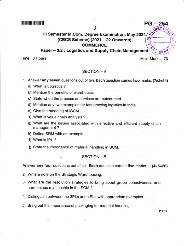 32 Logistics Supply Chain Management Pdf Supply Chain Management