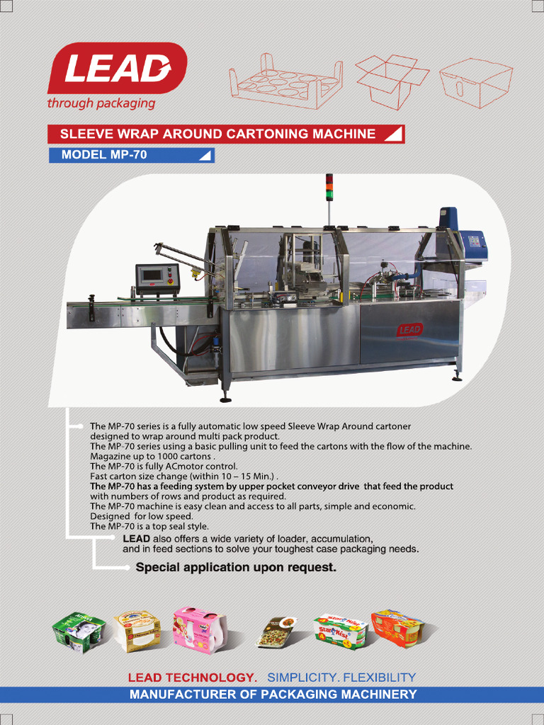 MP 70 Packaging Machine CATALOGUE | PDF