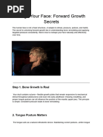 Natural Methods for Facial Forward Growth | PDF | Breathing | Face
