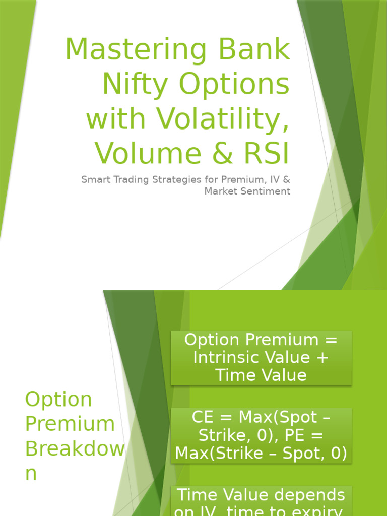 Smart Bank Nifty Options Strategies | PDF | Option (Finance ...