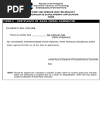 DOST-SEI 2025 Scholarship Application Form | PDF