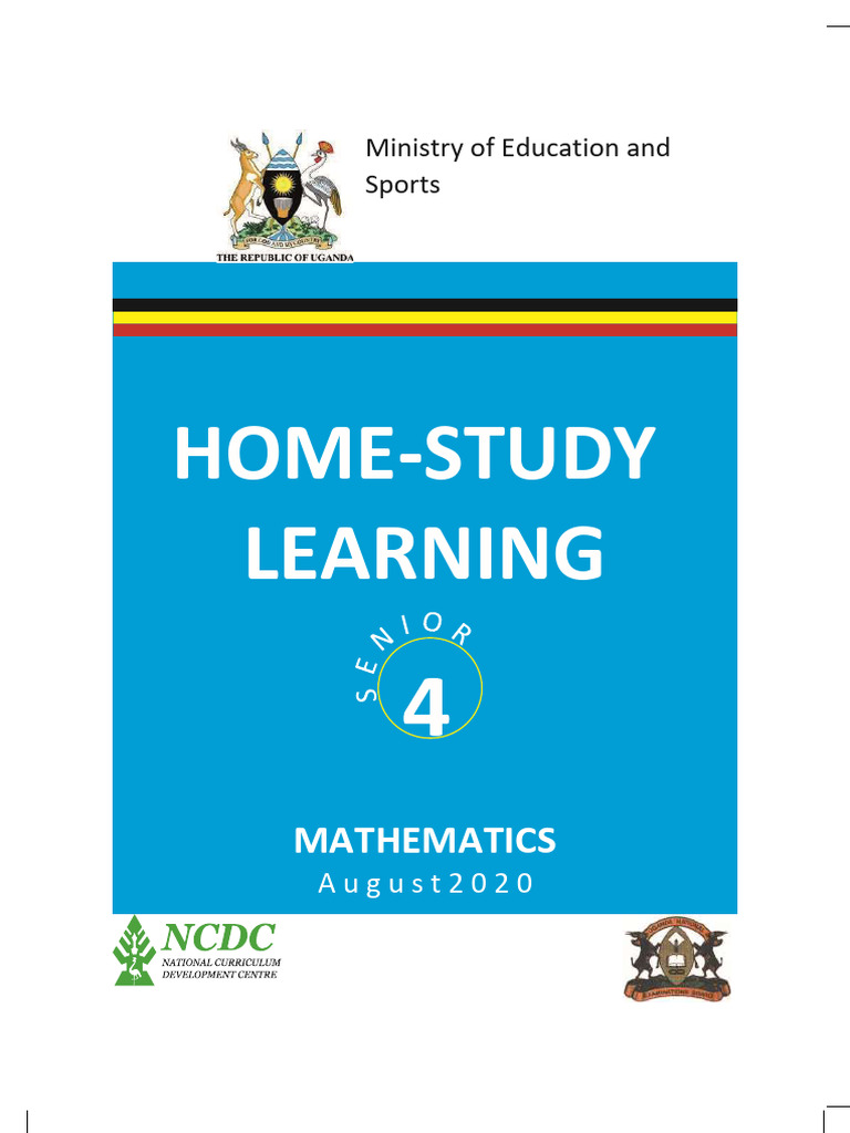 S4 Home-Study Mathematics Guide | PDF | Shape | Cartesian Coordinate System