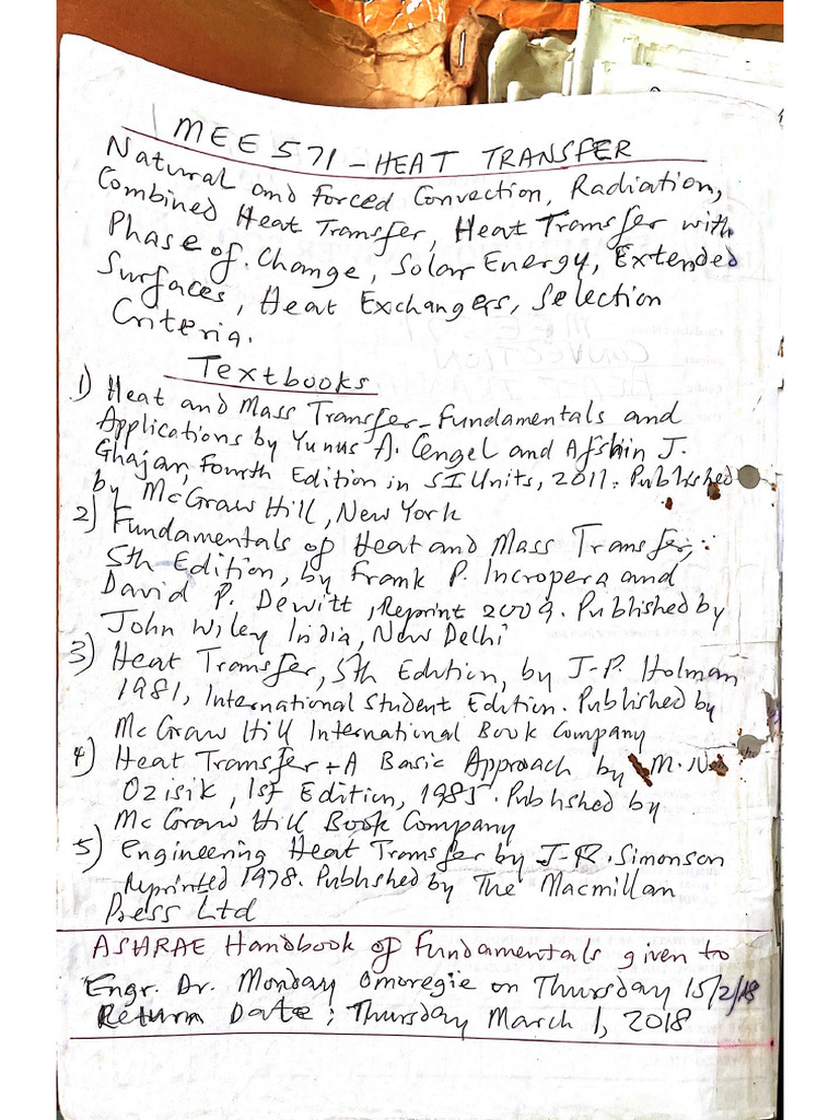 Heat Transfer, Boundary Layer | PDF