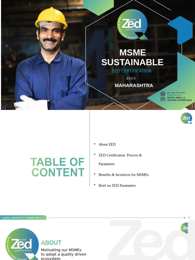MSME ZED Certification Benefits 2023 | PDF | Energy Conservation | Business