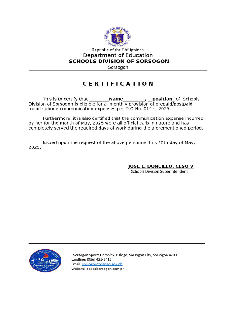 Certification On Communication | PDF