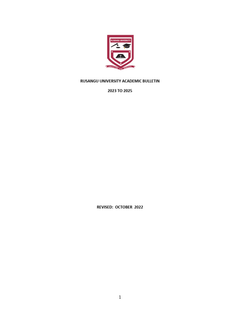 Revised Academic Bulletin 2023 2025 | PDF | Knowledge | The Arts