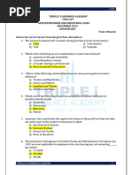 CMA Inter Law Test Suggested Answer - Dec 2024 | PDF | Limited ...