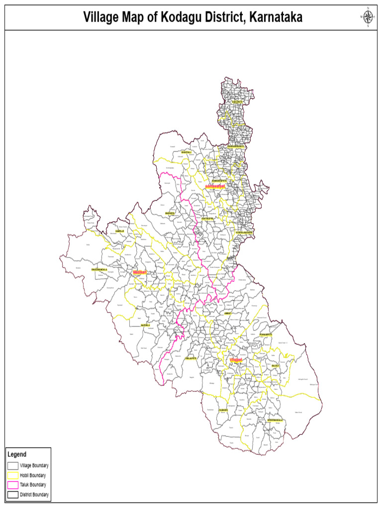 Kodagu District Village Map | PDF