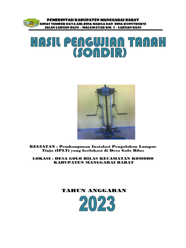 Penjelasan Sondir Tpa Kaper | PDF