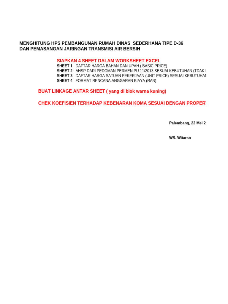 RAB Rumah Kontrakan Dony Bandung | PDF