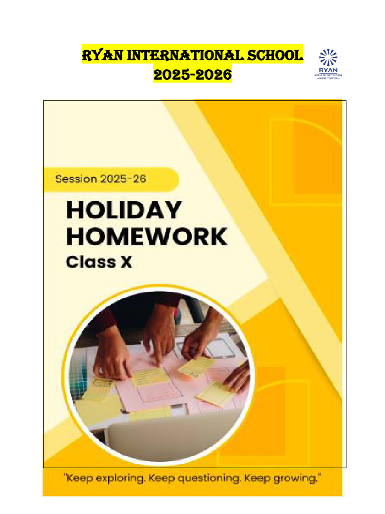 Class-X Summer HHW (2025-2026) | PDF | Chemical Reactions | Hemodialysis