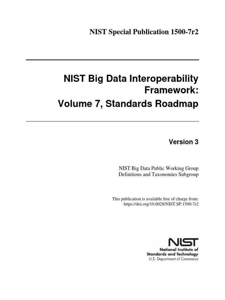 NIST Big Data Interoperability Framework | PDF | National Institute Of ...