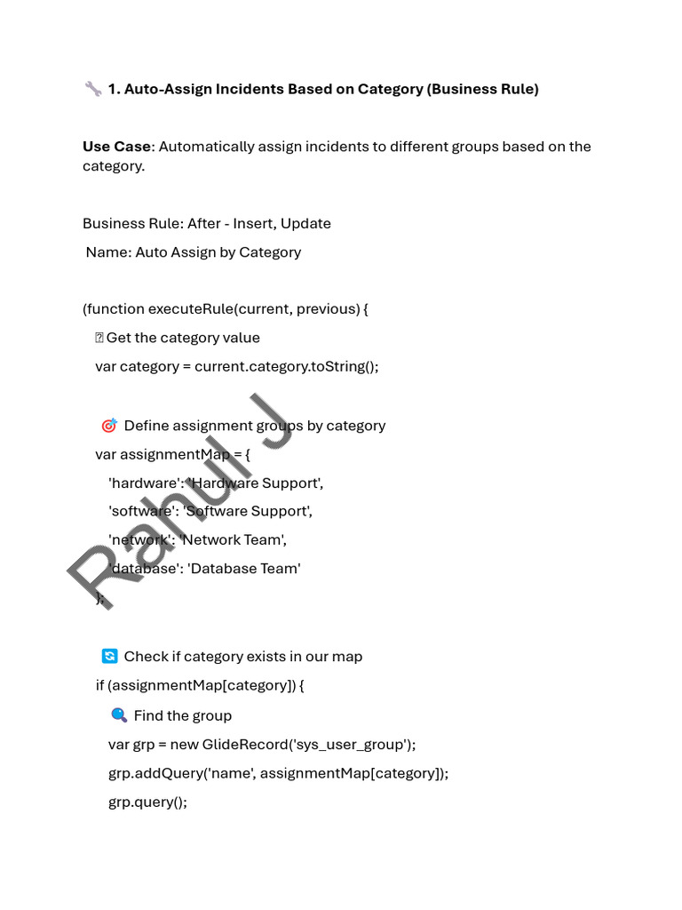 Use Cases Related Incident Table 1744829785 | PDF | Computer Science ...