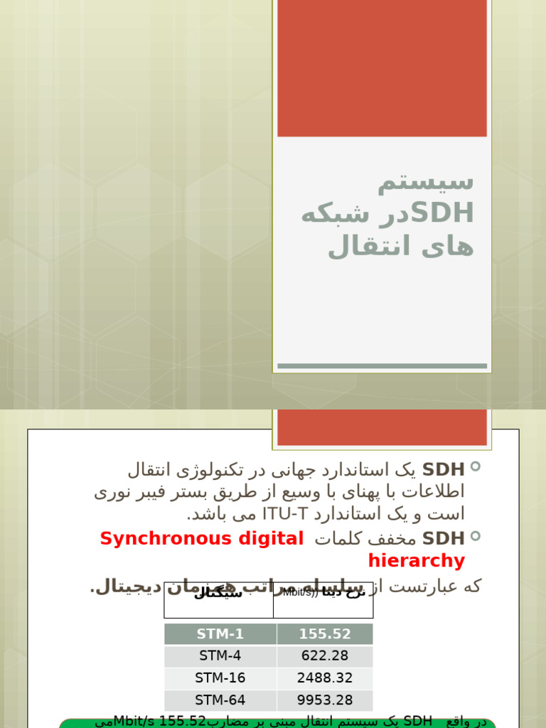 SDH Transmission System | PDF