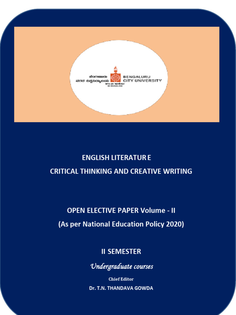 Critical Thinking and Creative Writing-OE II | PDF | Sri Aurobindo | Ramayana