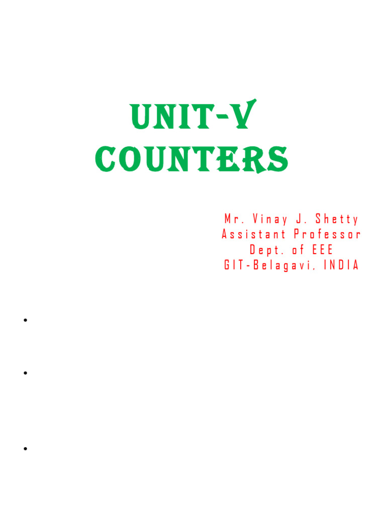 PLC UNIT - V - Counters-1 | PDF