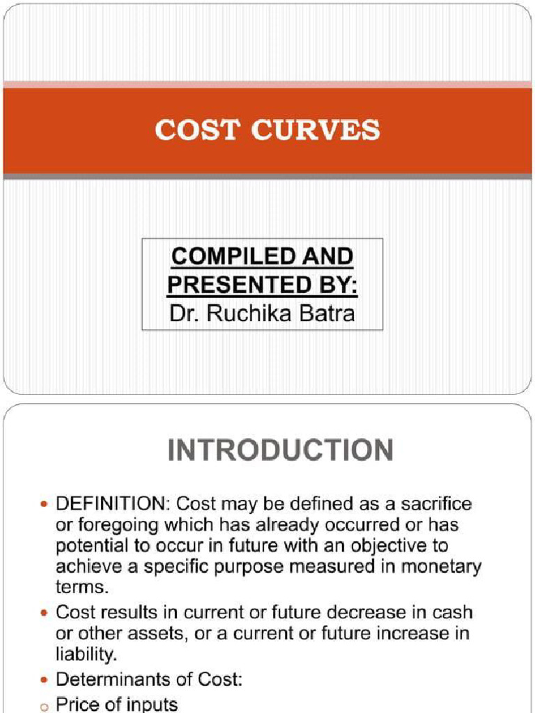 Cost Curve | PDF