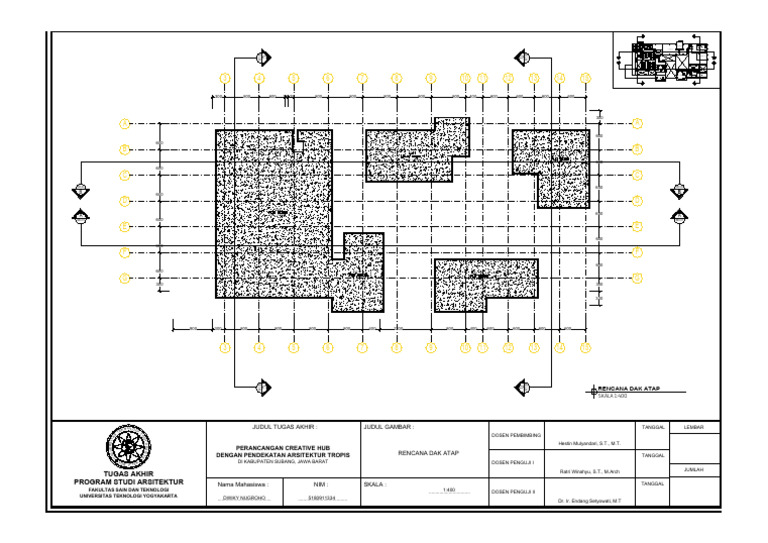 Rencana Dak Atap Creative Hub | PDF