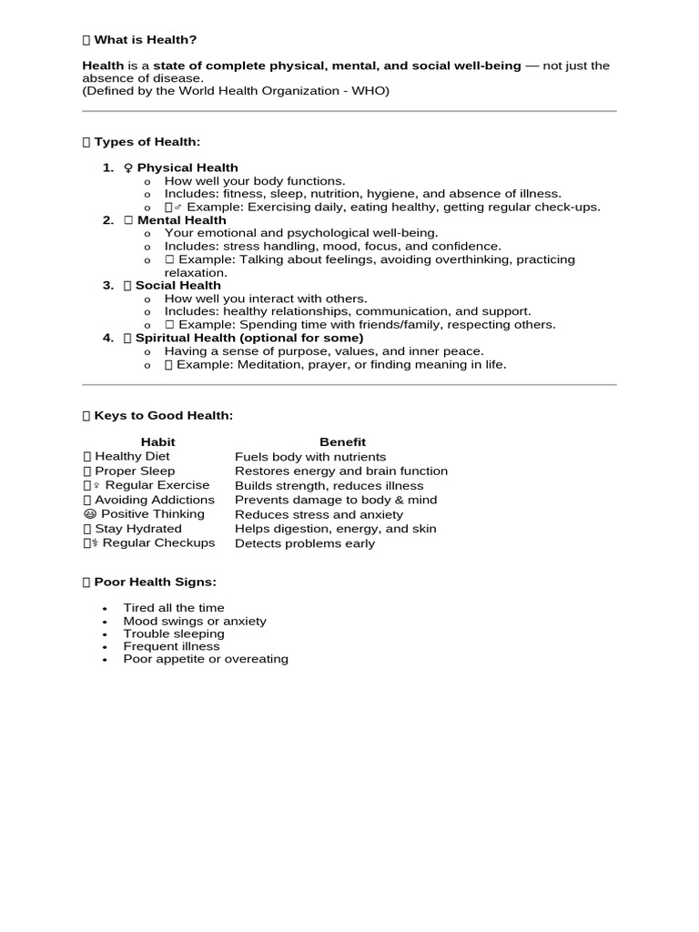 Health | PDF