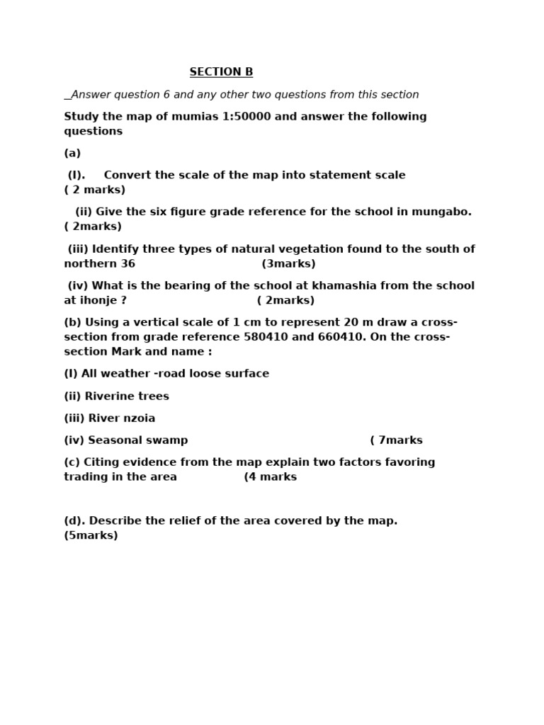 Map Work Geography | PDF