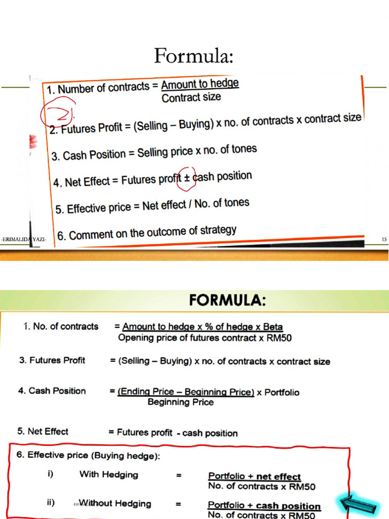 Hedging Formula | PDF