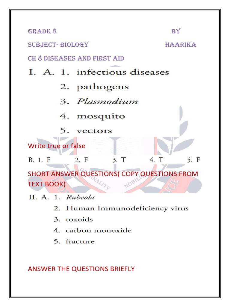 Biology CH 8 CW | PDF