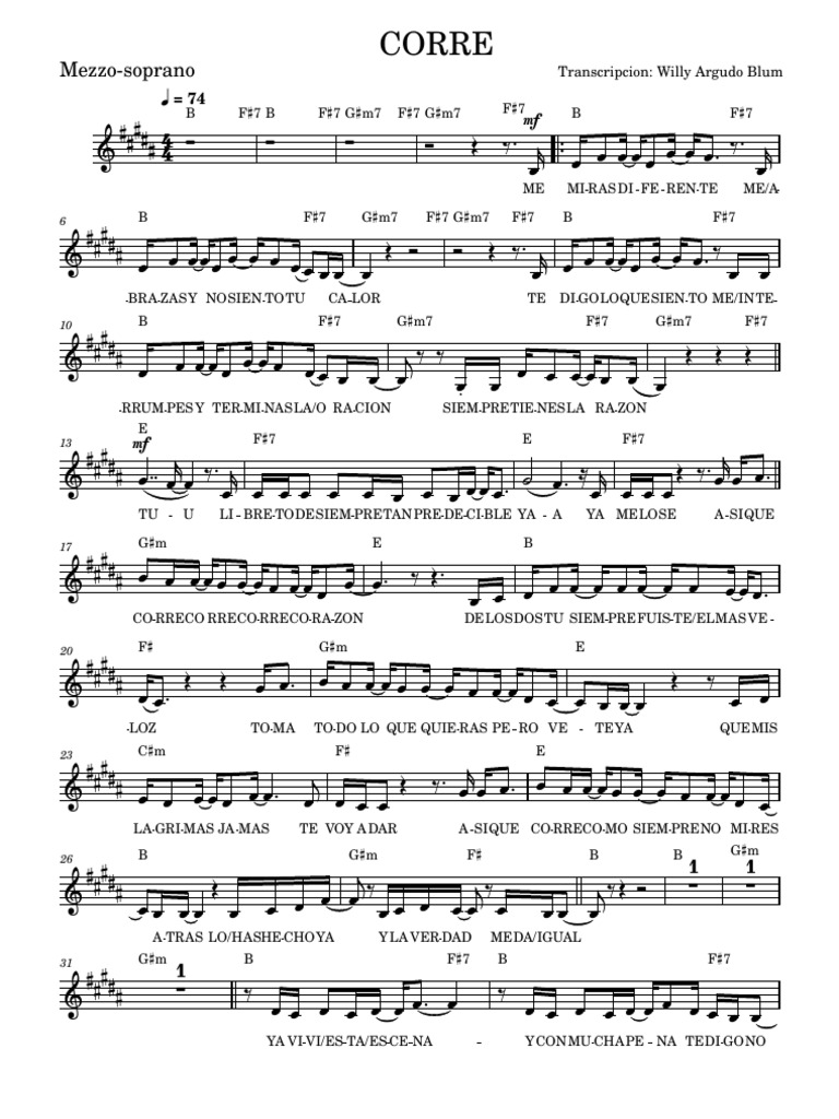 CORRE Mezzo Soprano | PDF