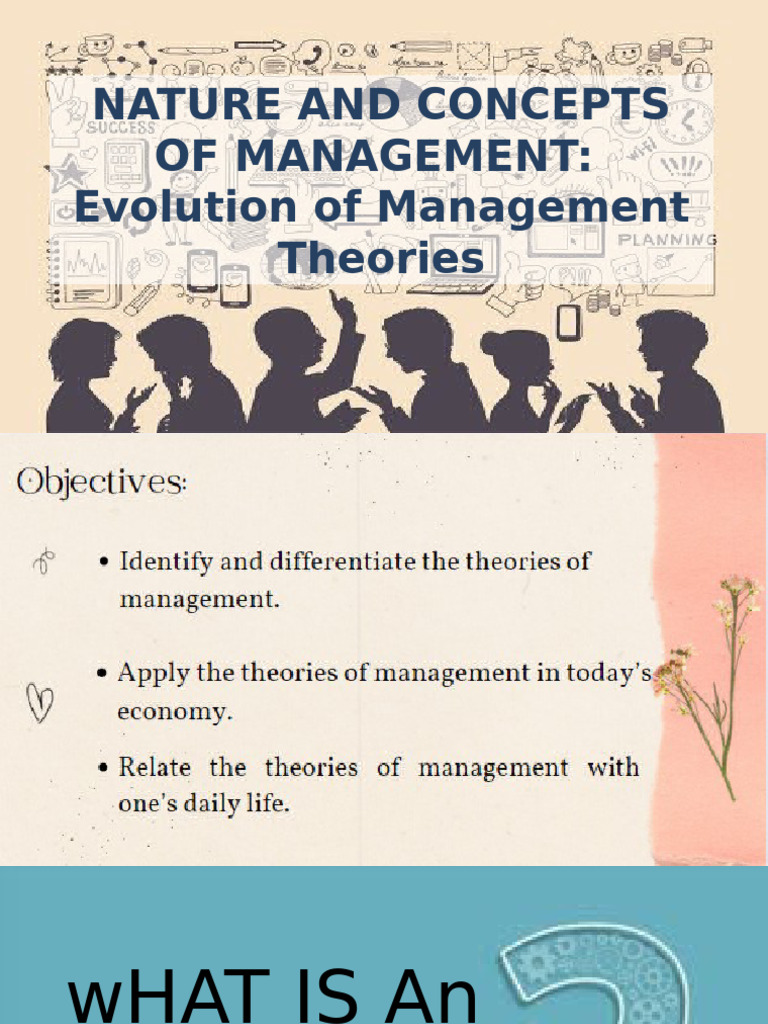 Evolution of Management Theories Explained | PDF | Organizational ...