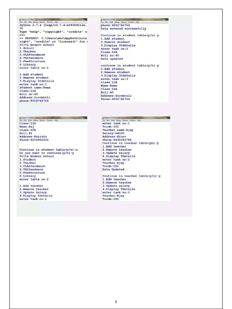 Informatics Practices Project 001-1 | PDF | Databases | Computing
