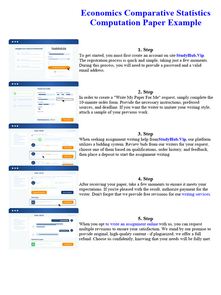 Economics Comparative Statistics Computation Paper Example | PDF