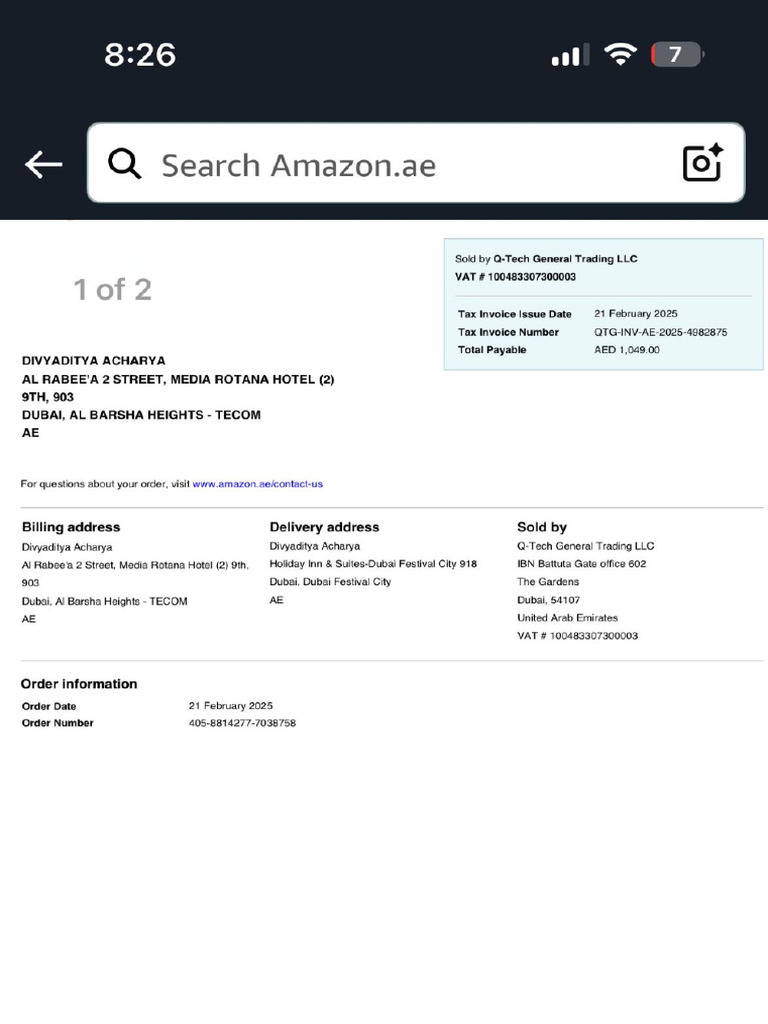 Amazon Invoice | PDF
