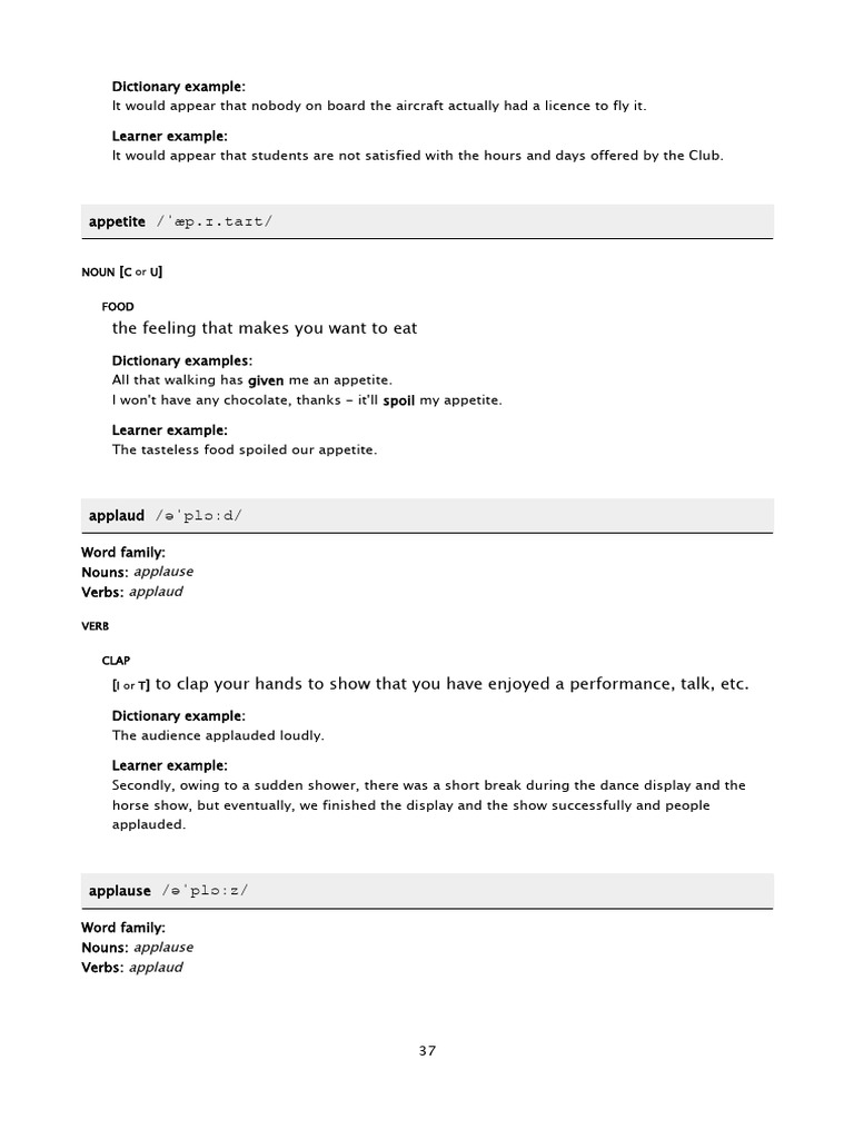 Word List For Level C1 Aslanovs - Lessons-37-74 | PDF | Adjective | Noun
