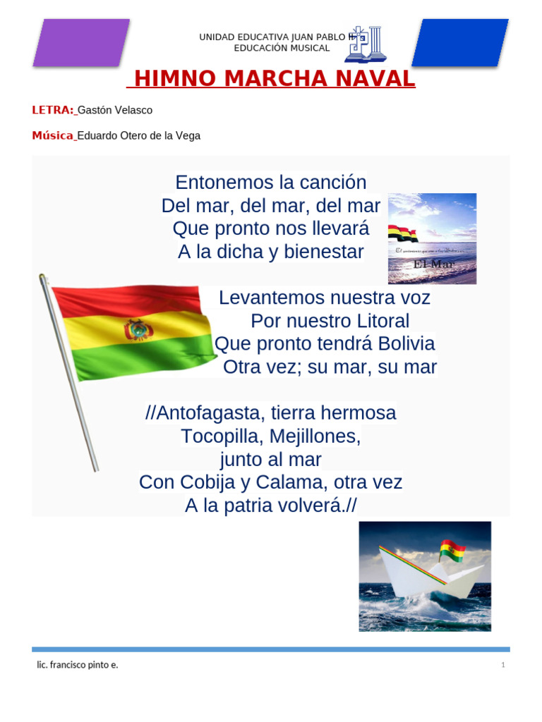 Himno Marcha Naval | PDF