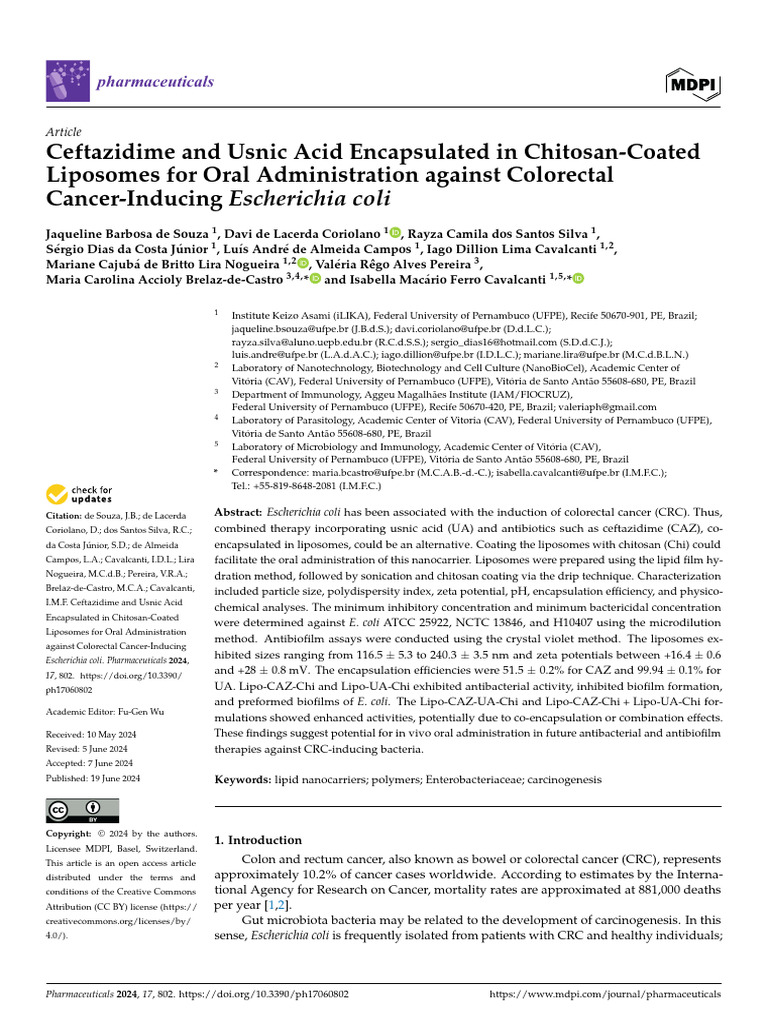 Artigo 2 | PDF | Liposome