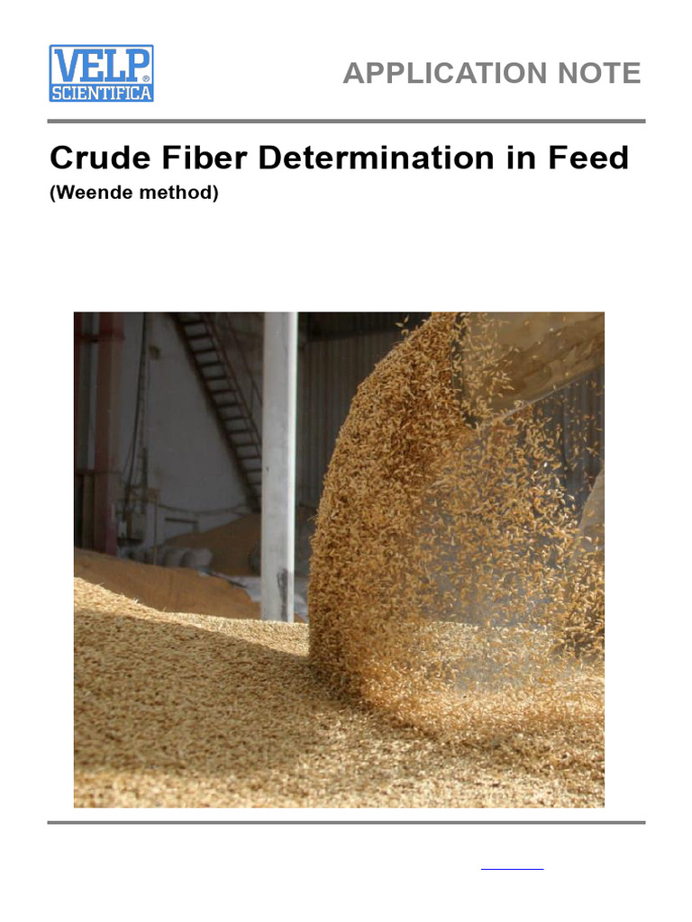 Crude Fiber Analysis Using Weende Method | PDF | Nutrition | Diet ...