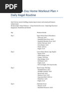 Kegel Exercise Chart for Men | PDF