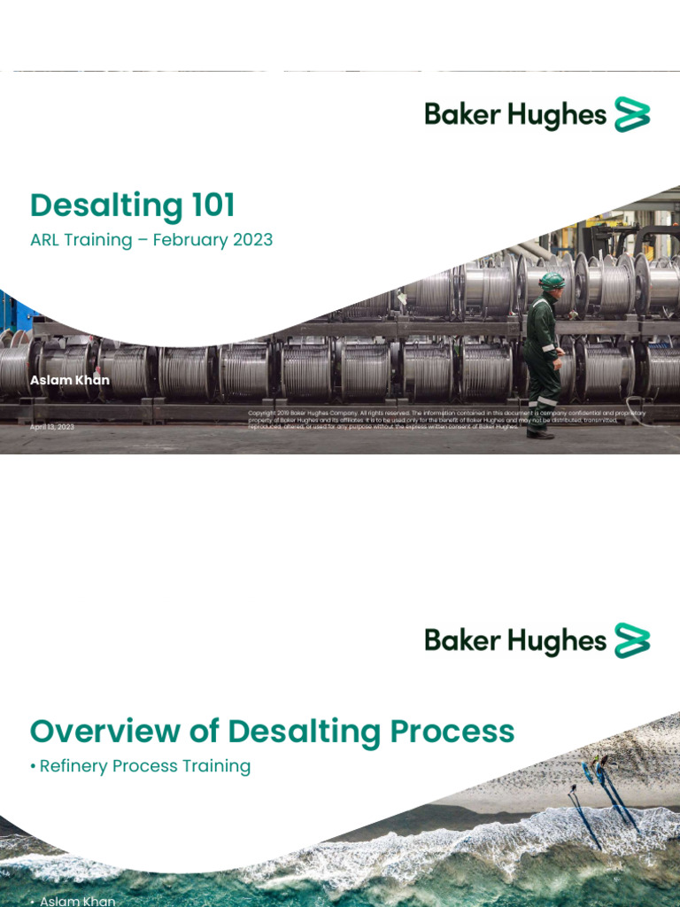 ARL Desalting Workshop Feb 2023 - Baker Hughes | PDF | Emulsion ...