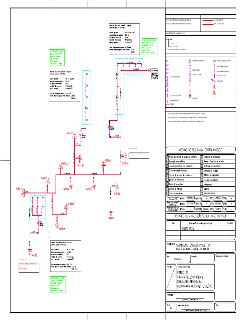 PRANCHA - 08.R00 - Fluxog. Hid. e Dilúvio-A2 | PDF