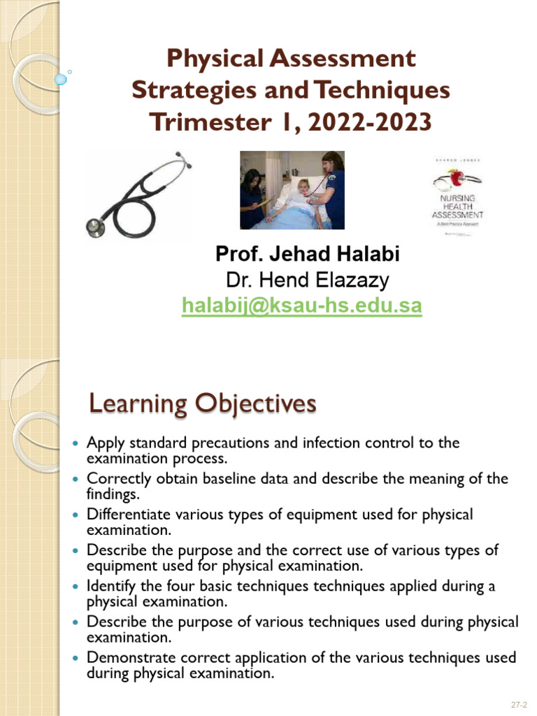 2.physical Assessment Strategies & Technique | PDF | Physical ...