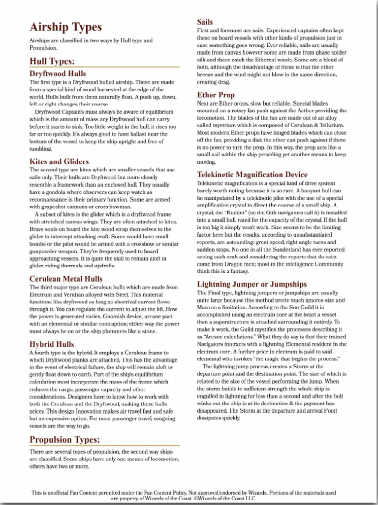 Airship Types | PDF