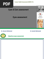 Nursing Assessment of Eye | PDF