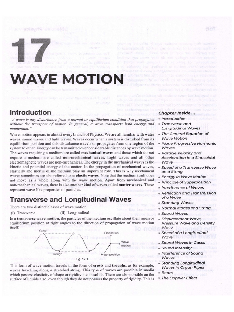 Wave Motion | PDF