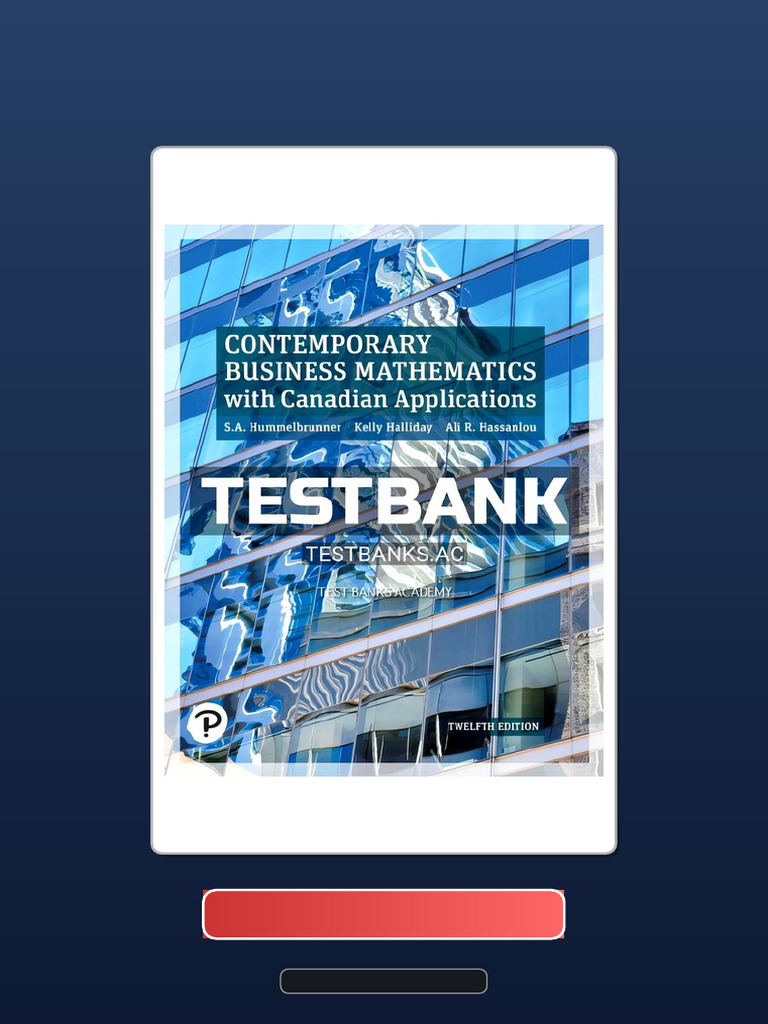 Complete Bundle Test Bank For Contemporary Business Mathematics With ...