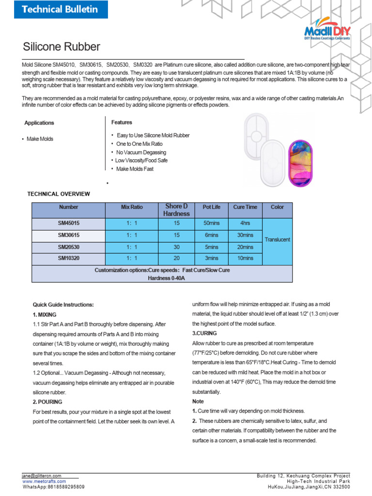 Silicone Rubber Mold Instructions | PDF | Silicone | Natural Rubber