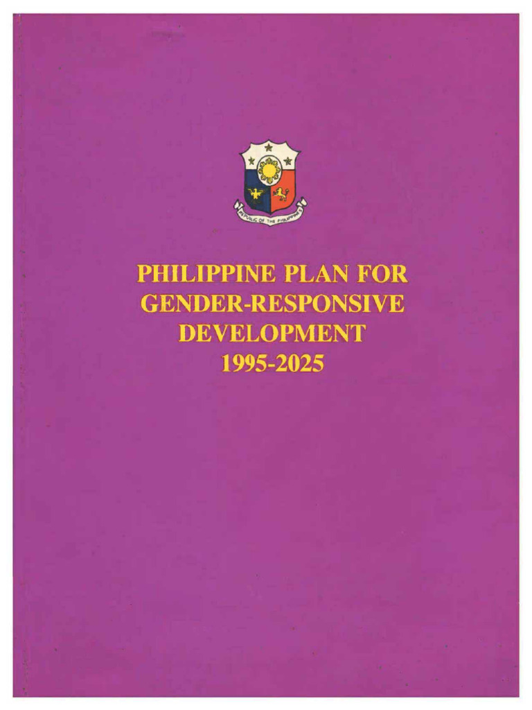 PPGD PCW Philippine Plan For Gender Responsive Development 1995 2025 ...