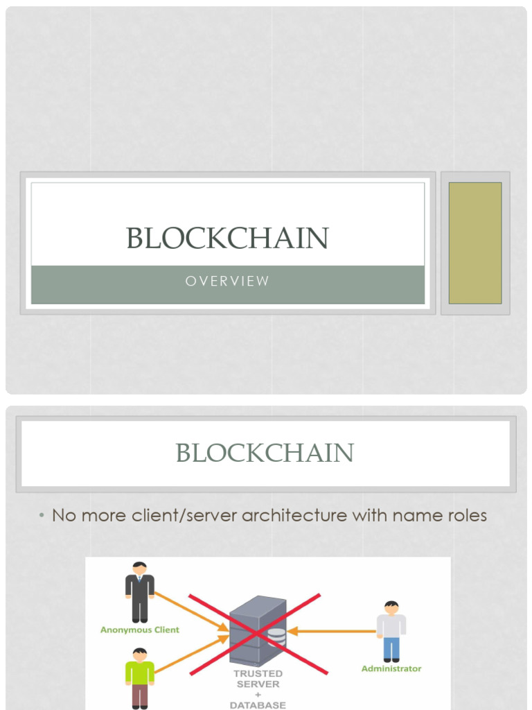 Chapter2-Blockchain Overview and Examples | PDF | Peer To Peer | Cargo