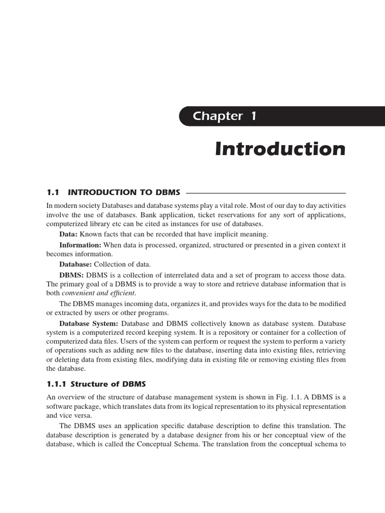 Database_Management_Systems_----_(Chapter_1) | PDF | Databases | Abstraction (Computer Science)