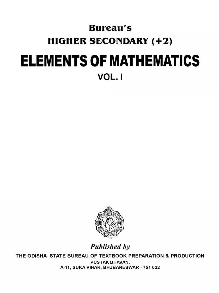 1st Year Math Part-1 Sc1 Math1 | PDF