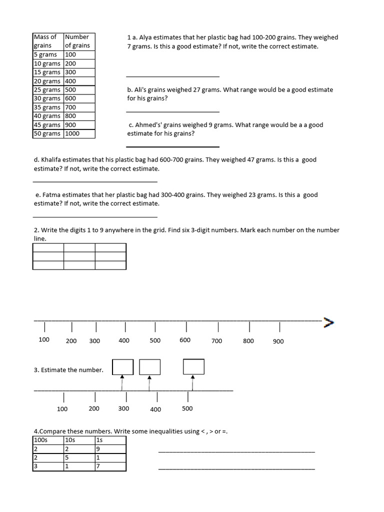 Math G3 Revision | PDF